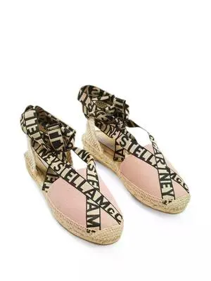Stella McCartney Gaia Logo-strap Espadrilles - Pink