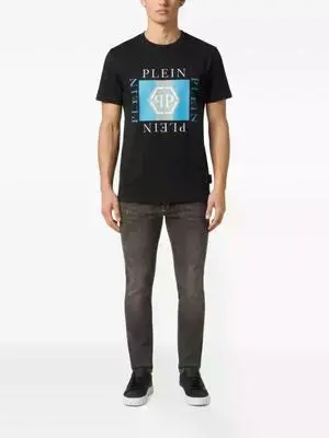 Philipp Plein Jersey T-shirt Plein Pp - Black