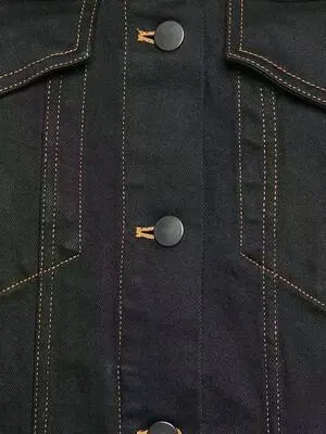 Alessandra Rich Long-sleeve Denim Jacket With Cutout Details