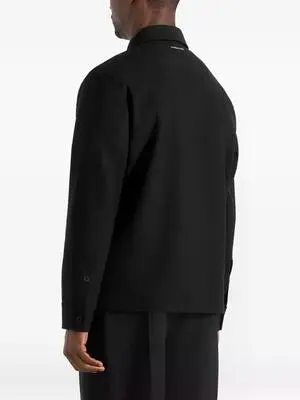 Manière De Voir Valentin In Tailored Overshirt - Black
