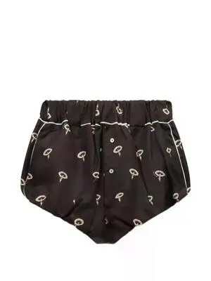 Marni Silk Twill Bloomers With Floral Print