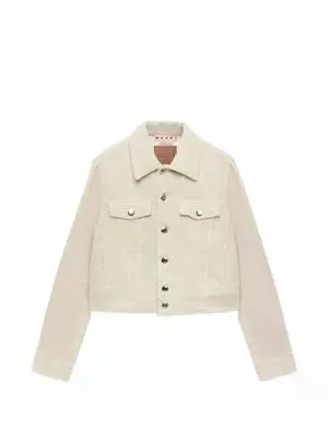 Marni Corduroy Button-up Jacket - Neutrals