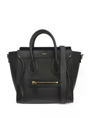 Celine Nano Luggage Two-way Handbag - Black