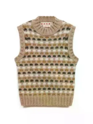 Marni Shetland Wool Jacquard Vest