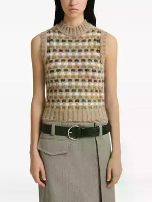 Marni Shetland Wool Jacquard Vest