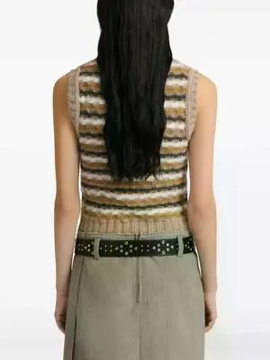 Marni Shetland Wool Jacquard Vest