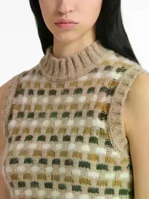 Marni Shetland Wool Jacquard Vest