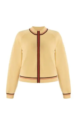 Posse Noah Knit Zip-up Track Jacket - Yellow