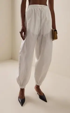 RÓHE Cotton-blend Balloon Track Pants