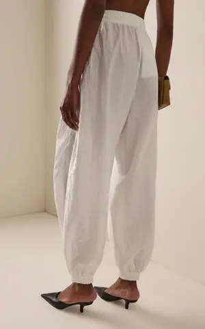 RÓHE Cotton-blend Balloon Track Pants