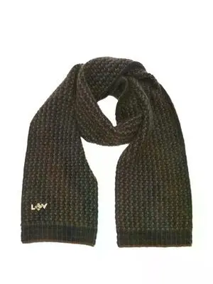 LOUIS VUITTON Logo-plaque Beanie Hat And Scarf Set - Blue