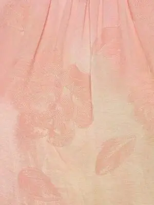 Alice + Olivia Floral Jacquard Puff-sleeve Blouse