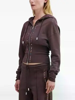 Eckhaus Latta Stud-embellished Hoodie