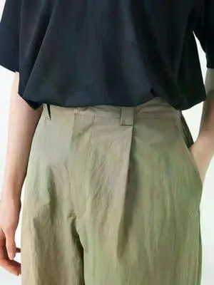 SNOW PEAK Pleated Washer Trousers
