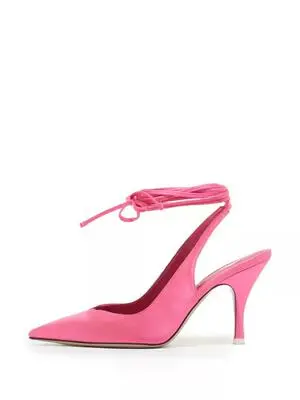 Attico Venus Ankle-wrap Heeled Pumps - Pink