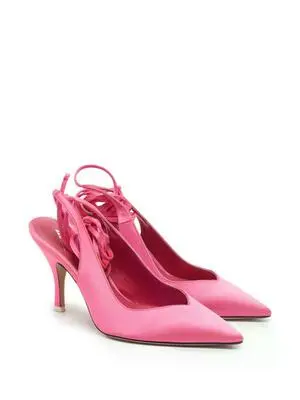 Attico Venus Ankle-wrap Heeled Pumps - Pink