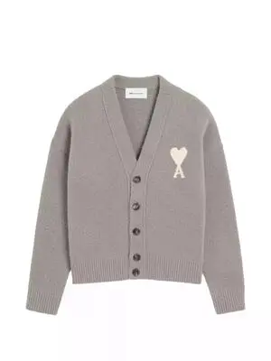AMI Paris Alpaca V-neck Cardigan