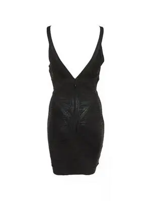 Herve Leger Bandage V-neck Dress