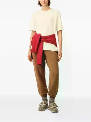 AMI Paris Embossed De Coeur Cotton T-shirt - Neutrals