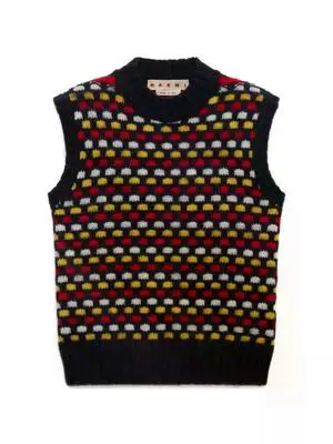 Marni Jacquard Shetland Wool Vest