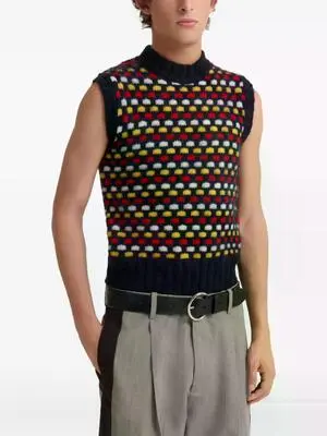 Marni Jacquard Shetland Wool Vest