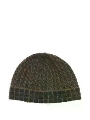 LOUIS VUITTON Logo-plaque Beanie Hat And Scarf Set