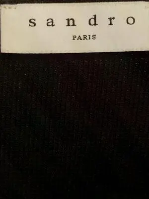 Sandro Embroidered Detail Mini Dress