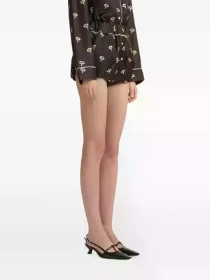 Marni Silk Twill Bloomers With Floral Print