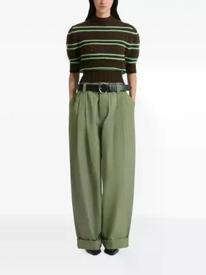 Marni Canvas Pleated Trousers