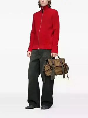 MAISON MARGIELA Ribbed Zip-up Sweatshirt