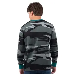 STARTER Charcoal Miami Dolphins Thursday Night Gridiron Vintage Logo Long Sleeve T-shirt - Gray