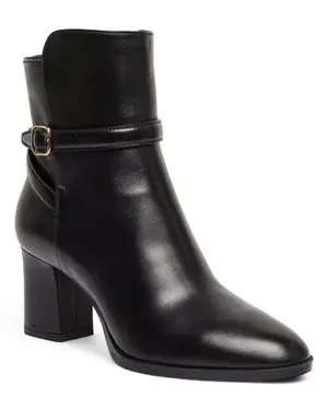 Santoni Leather Mid-heel Ankle Boot