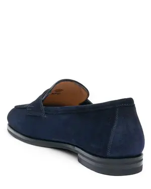 Santoni Suede Carla Loafers