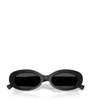 Dolce & Gabbana Oval Sunglasses - Black