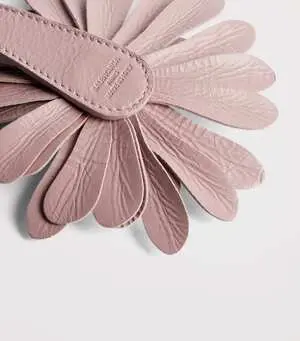 Balenciaga Leather Flower Keychain