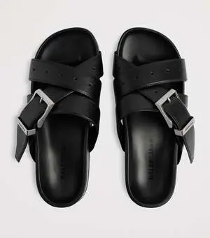 Balenciaga Calfskin Belt Mules