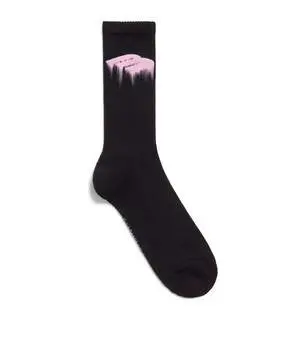 Balenciaga Wet Brush Socks - Black