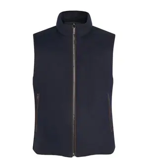 MOORER Virgin Wool-cashmere Reversible Falieri Gilet