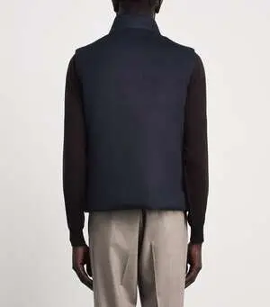 MOORER Virgin Wool-cashmere Reversible Falieri Gilet