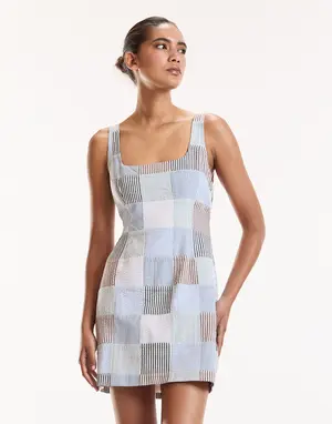 Cynthia Rowley Seersucker Mini Dress