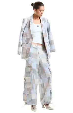 Cynthia Rowley Seersucker Blazer