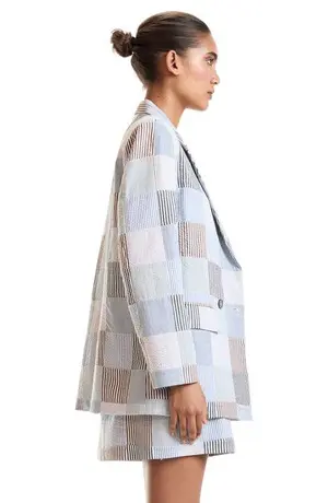 Cynthia Rowley Seersucker Blazer