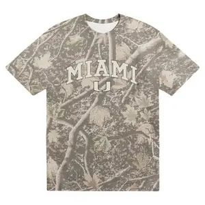 USCAPE APPAREL Miami Hurricanes Back Bay Heavyweight T-shirt - Camo
