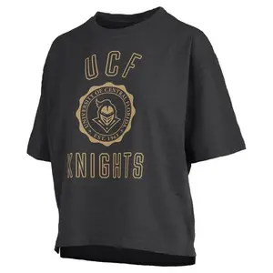 PRESSBOX Ucf Knights Motley Crew Bishop Waist Length Oversized Slub T-shirt - Black