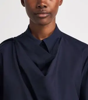 Claudie Pierlot Wool-blend Shawl Shirt