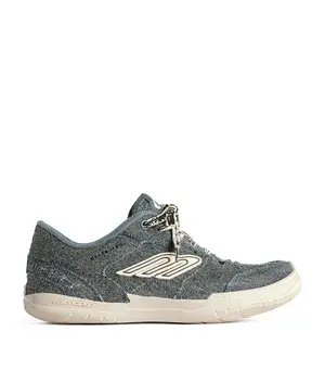 Balenciaga Hamptons" Distressed Denim Lace-up Sneakers