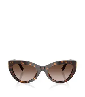 Dolce & Gabbana Tortoiseshell Cat-eye Sunglasses - Brown
