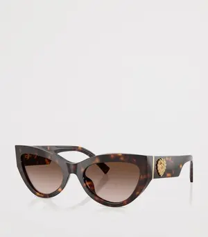 Dolce & Gabbana Tortoiseshell Cat-eye Sunglasses - Brown