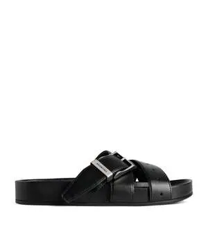 Balenciaga Calfskin Belt Mules