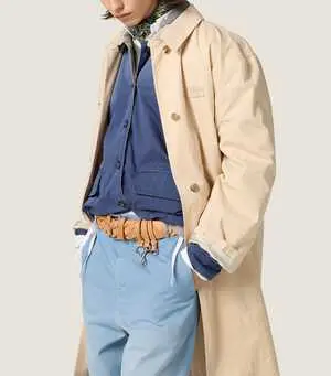 Miu Miu Cotton Gabardine Trench Coat